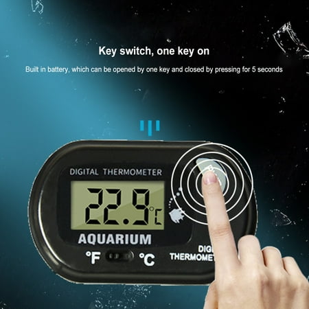 Universal Aquarium Fishtank Temperature Meter with Probe Wall Mounted ...