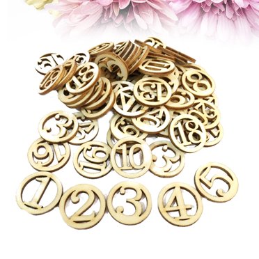 Crafts Central Pine Wood Beveled Wooden Numbers for Arts & Crafts ...