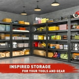 "Heavy Duty Storage Shelves, 5 Tier Metal Rack, 2000Lbs, 36""W x 72""H ...