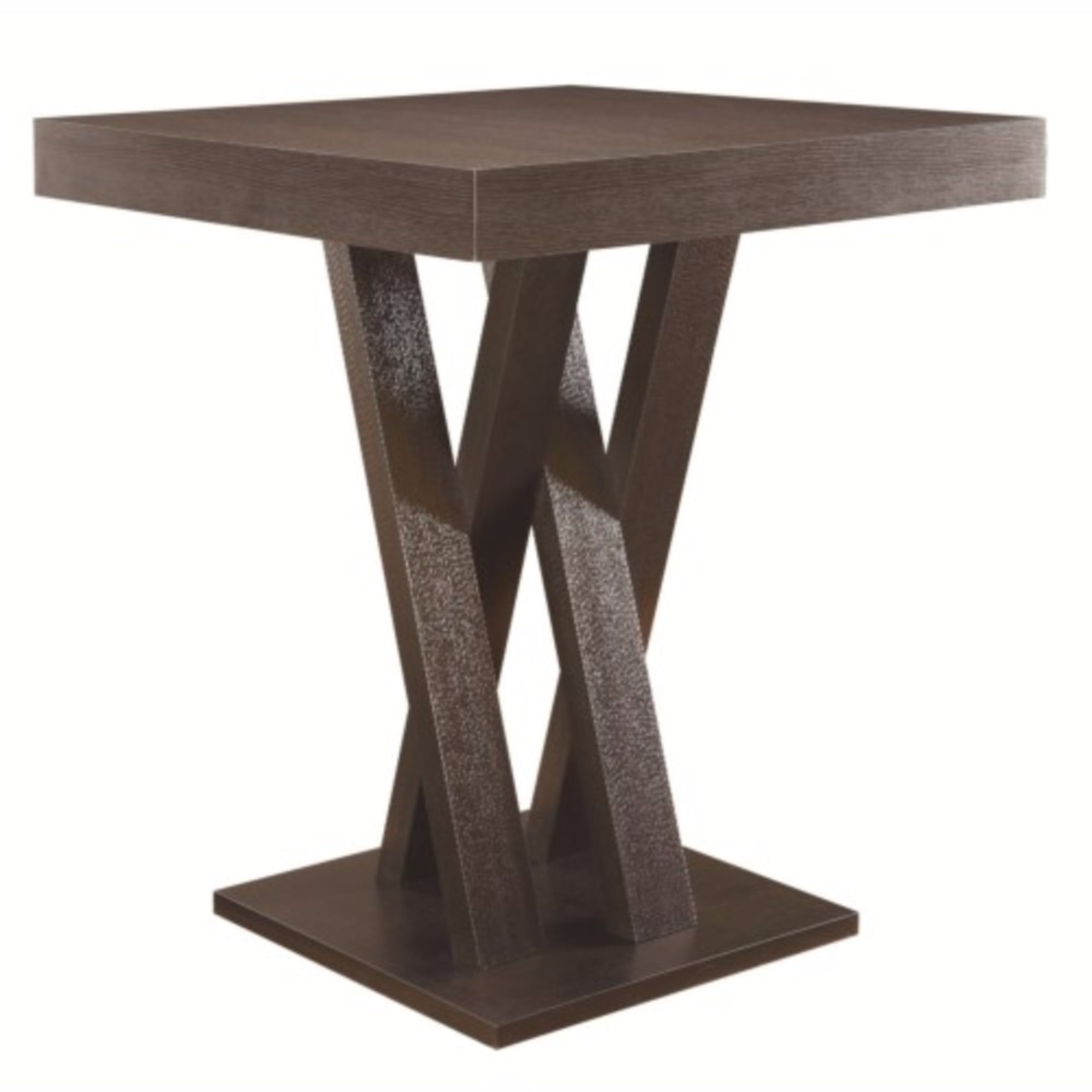 Modern Style Wooden Counter Height Table, Brown - Walmart.com