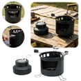 Mini Alcohol Stove, Portable Camping Burner, Dual-Fuel Backpacking ...