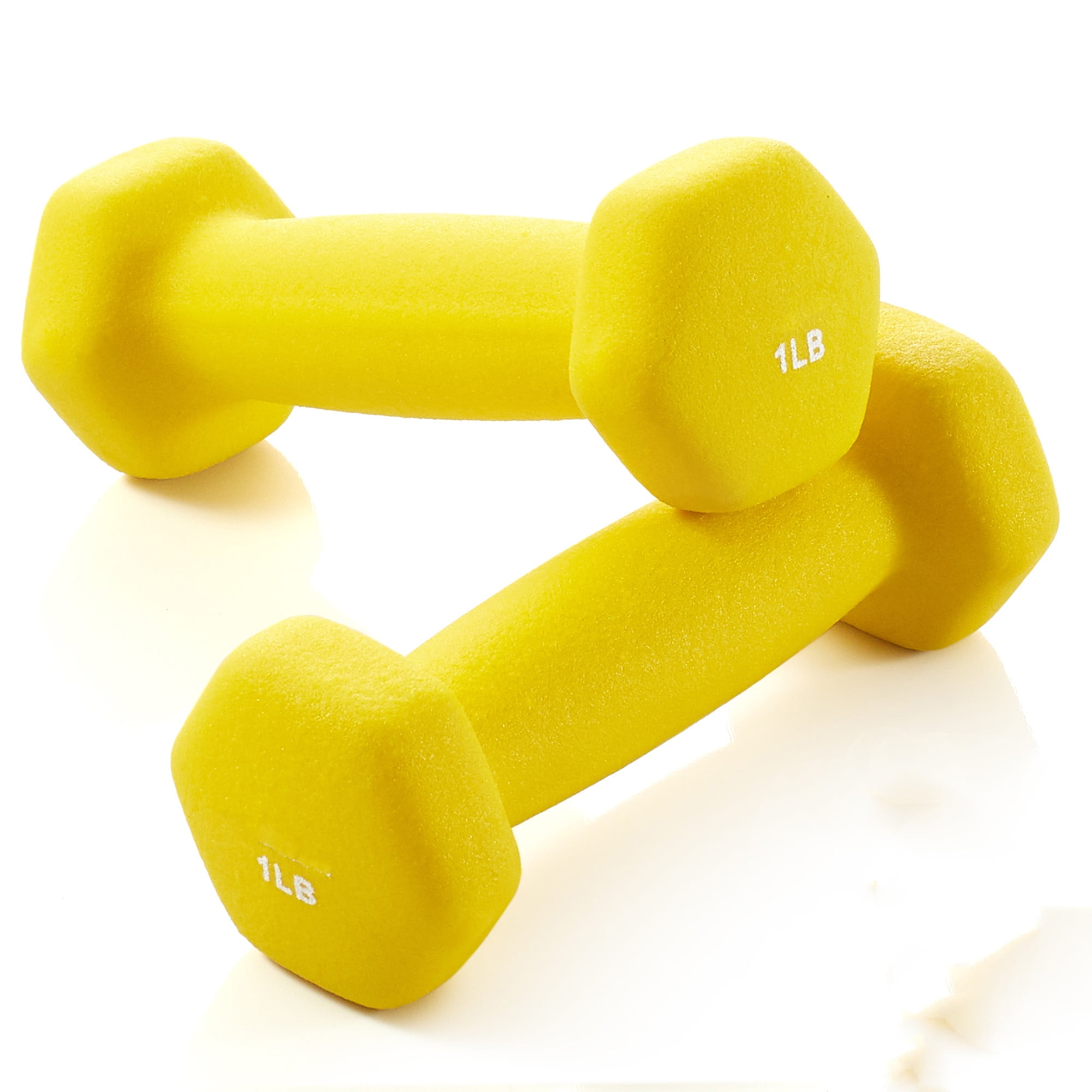 Fitness Set of 2 Neoprene Dumbbell Hand Weights, Anti-Slip, Hand ...