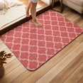 3.94'x5.25' Area Rug for Bedroom, Red Moroccan Non Slip Soft Small ...