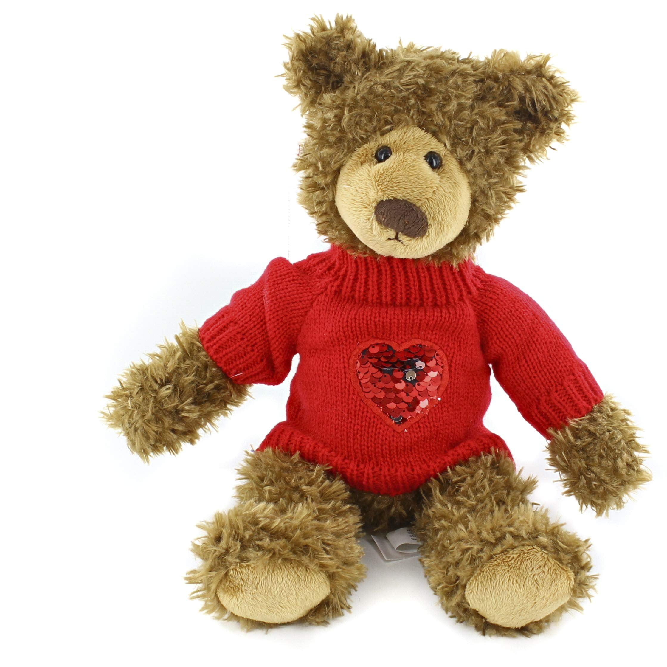Plushland Adorable Frankie Bear With Valentine Heart 10 Inches Huggable Plush Stuffed Teddy Bear ...
