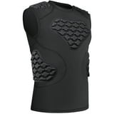 Adult Men's Padded Compression Shirt Rib Chest Protector Vest Football ...
