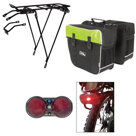Cycle Force Bicycle Rack, Rear Light, and Pannier | Walmart Canada
