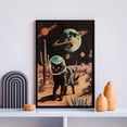 Astronaut Cat in Desert Space Art, Surreal Galaxy Animal Wall Decor ...