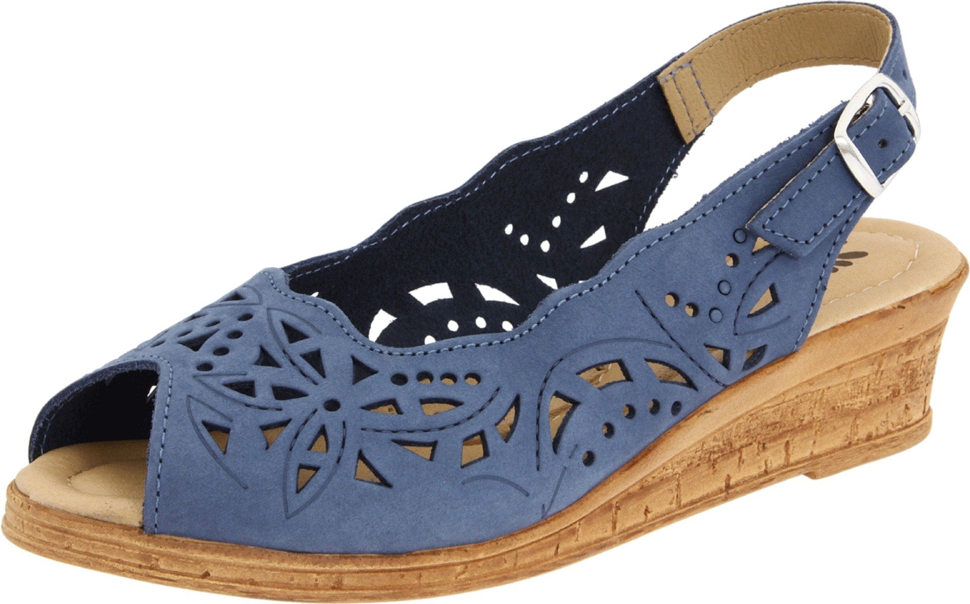 Spring Step Orella Sandals Blue - Walmart.com