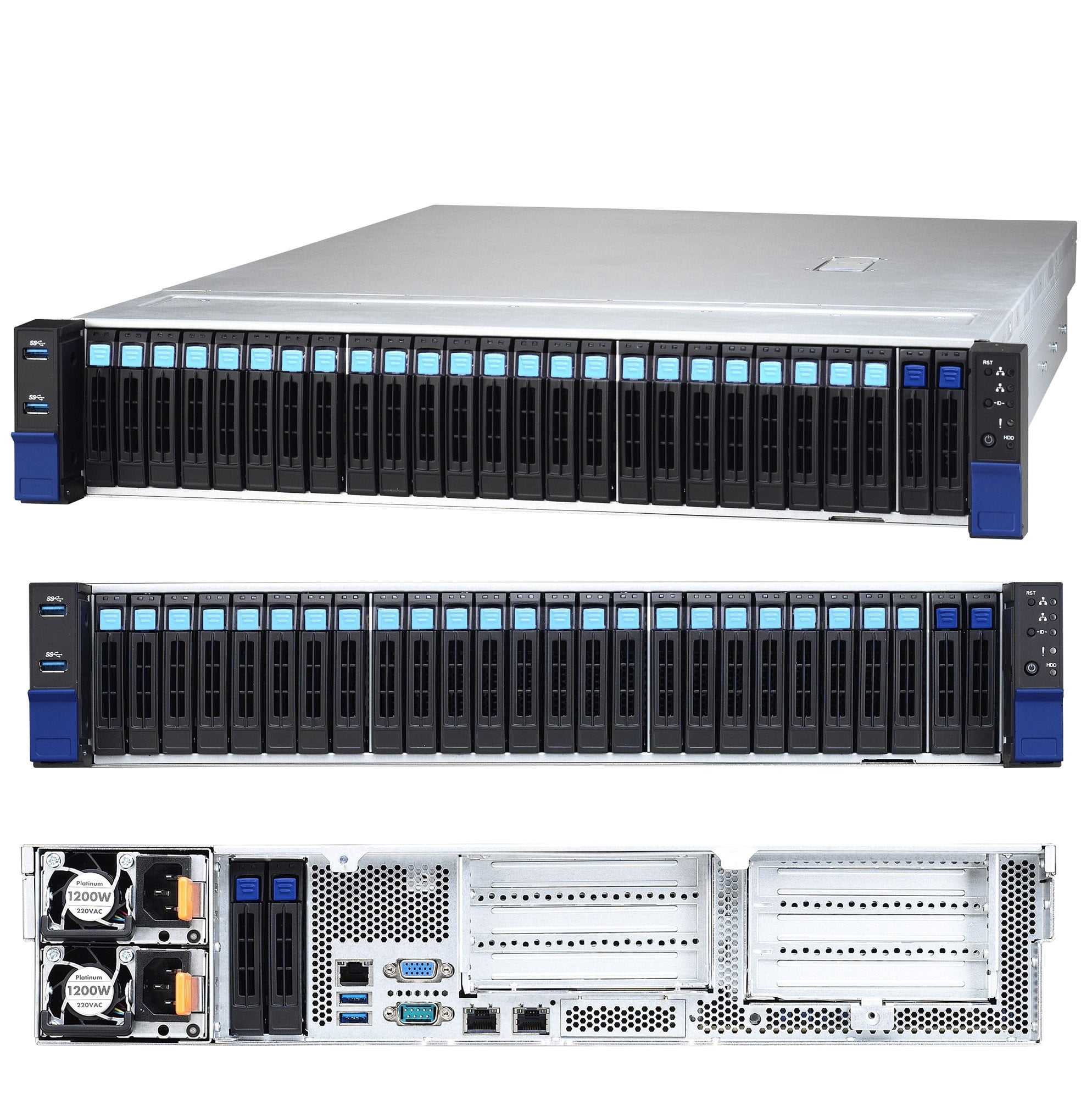 Tyan Transport SX TS65A-B8036 B8036T65AV4E24HR 2U1S 4 SATA + 24 NVMe ...