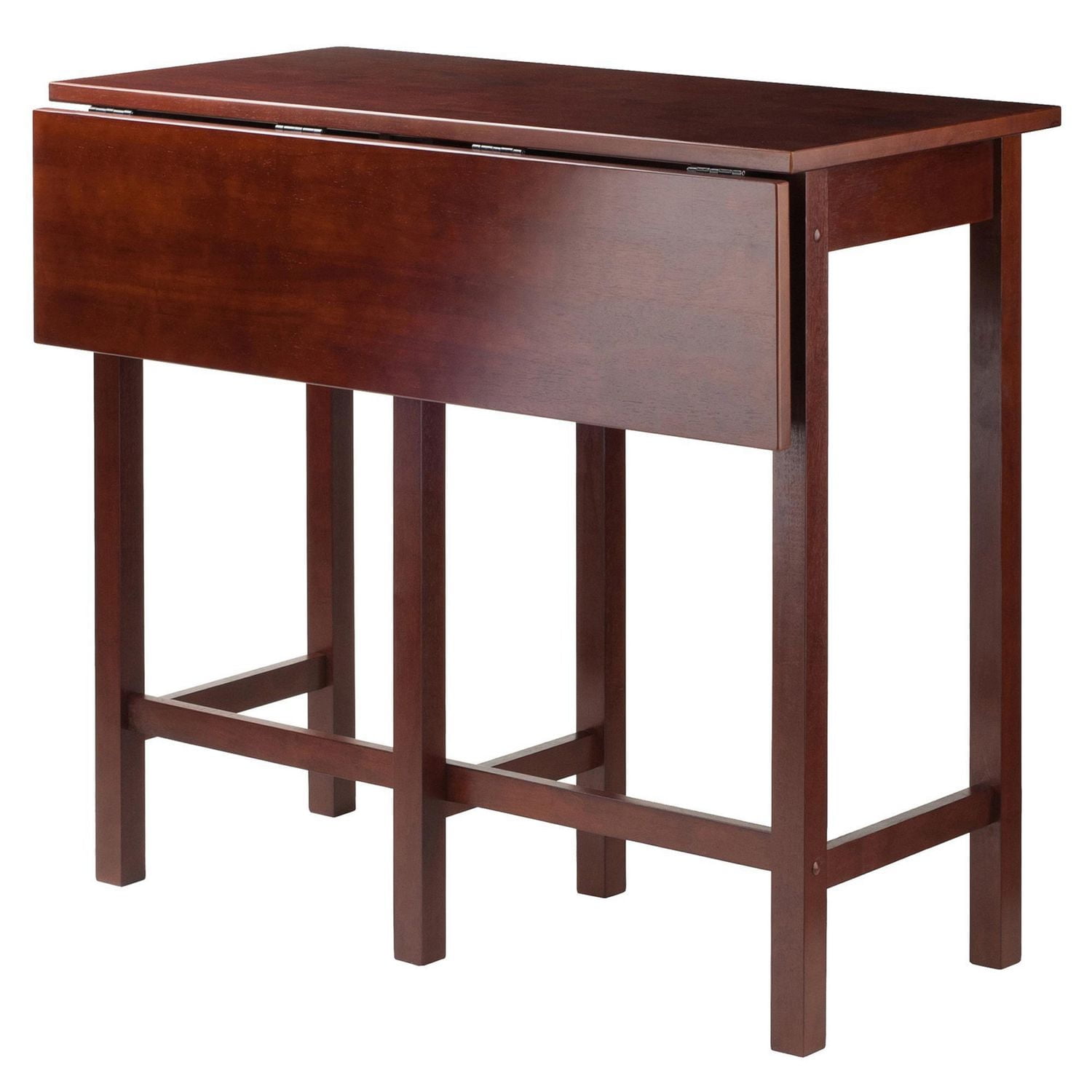 Click here for Winsome Lynnwood Drop Leaf High Table In Walnut Fi... prices