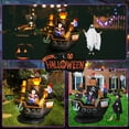 7FT Halloween AirBlown Inflatable Skeleton Ghosts on Pirate Ship ...