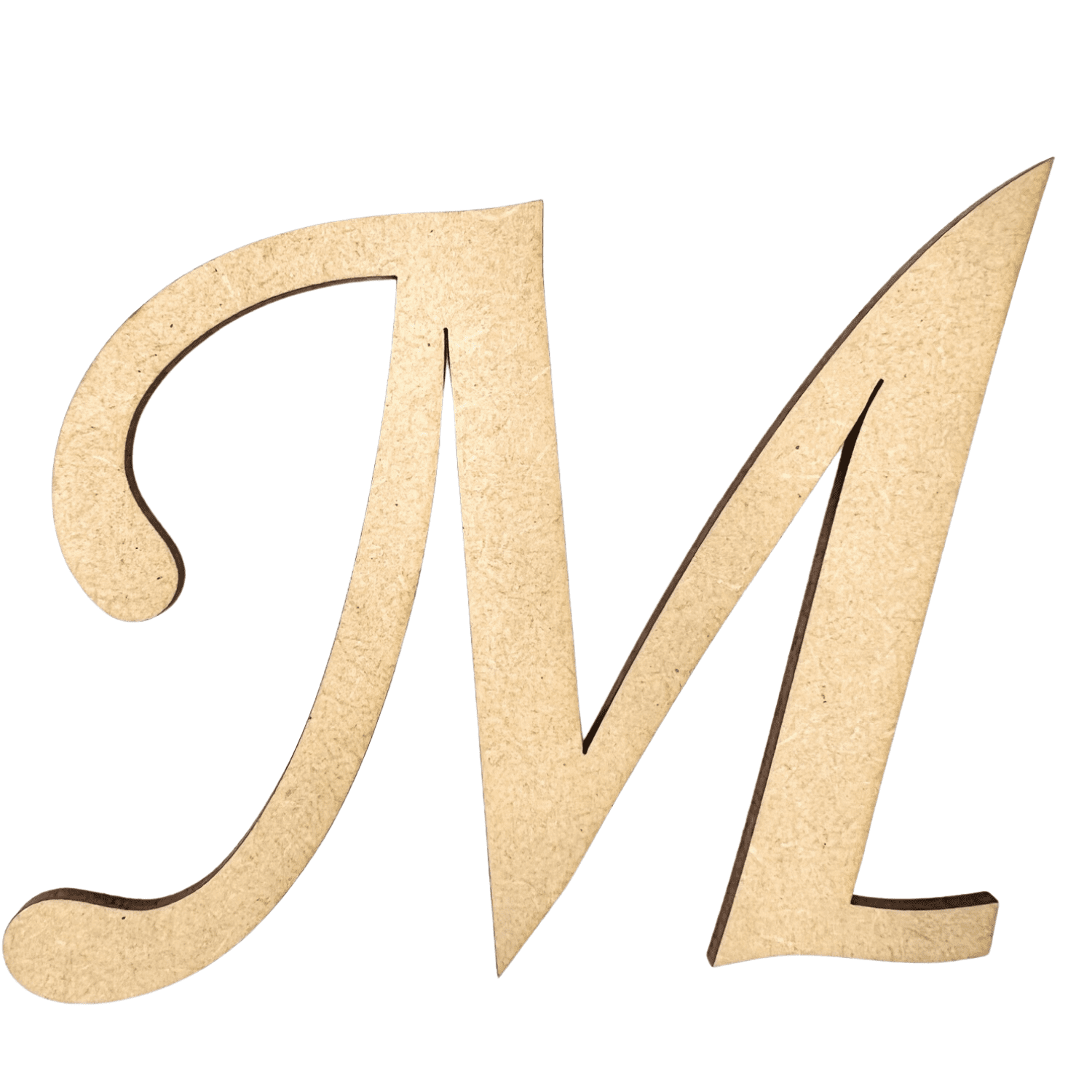 12" Tall MDF Wood Letter M | 1/8" Thick | Wood Craft Letter | Monotype ...