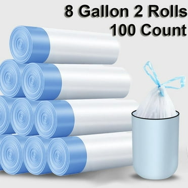 ProCure Plastic Garbage Trash Can Liners, Medium 7-10 Gallon, High ...