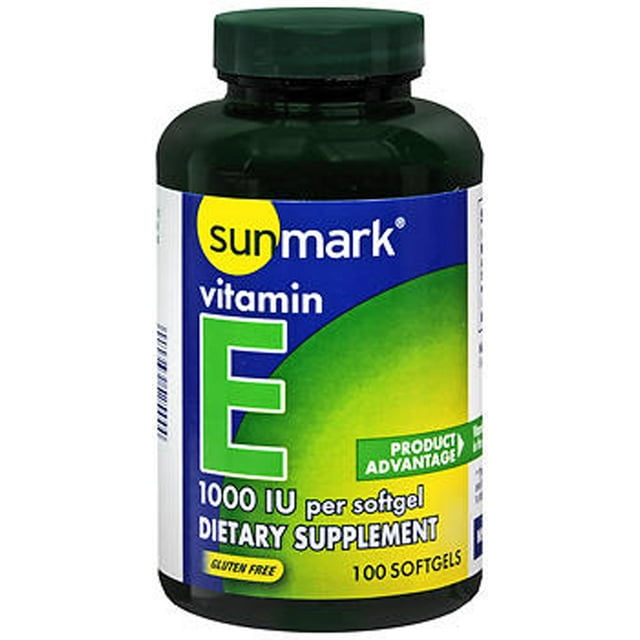 Sunmark Vitamin E, 1000 IU Softgels - 100 Softgels - Walmart.com