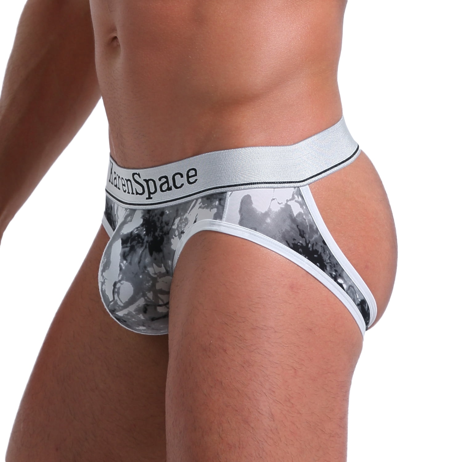 Mizok Mens Jockstraps Underwear Sexy Low Rise Jock Strap Ink And Wash