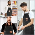 Chef Aprons for Men Women,Heavy Duty Chef Aprons,Cotton Canvas Cross ...