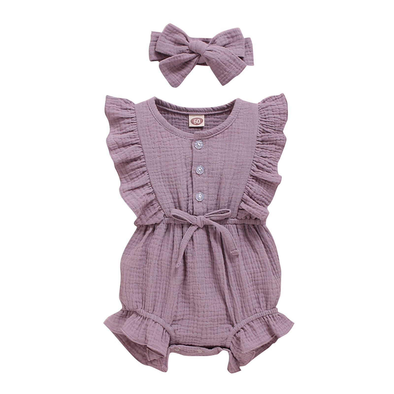 Click here for Weiyll Girls Jumpsuits Short Sleeve Button Ruffle... prices