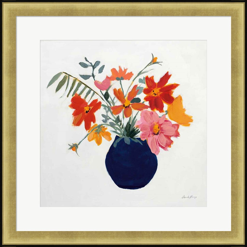 Great Art Now Simplicity Bouquet II Leaves by Pamela Munger, Framed Wall Art, 23.25W x 23.25H ...