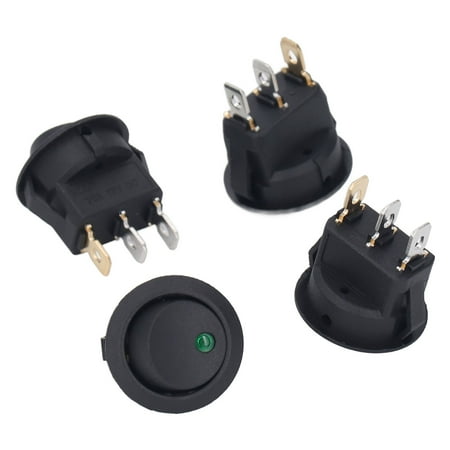 Round Power Switch, Multifunctional 3 Pin 2 Position 12V LED Toggle ...