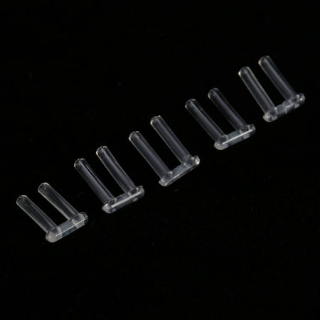 Qiilu 3 Types 100pcs New Plastic Compression Sleeves for Rimless ...