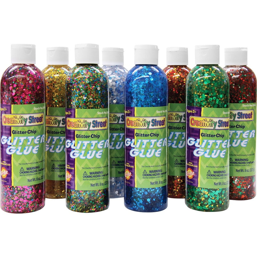 Creativity Street Classroom Size Glitter Chips - Craft, Classroom - 8 ...