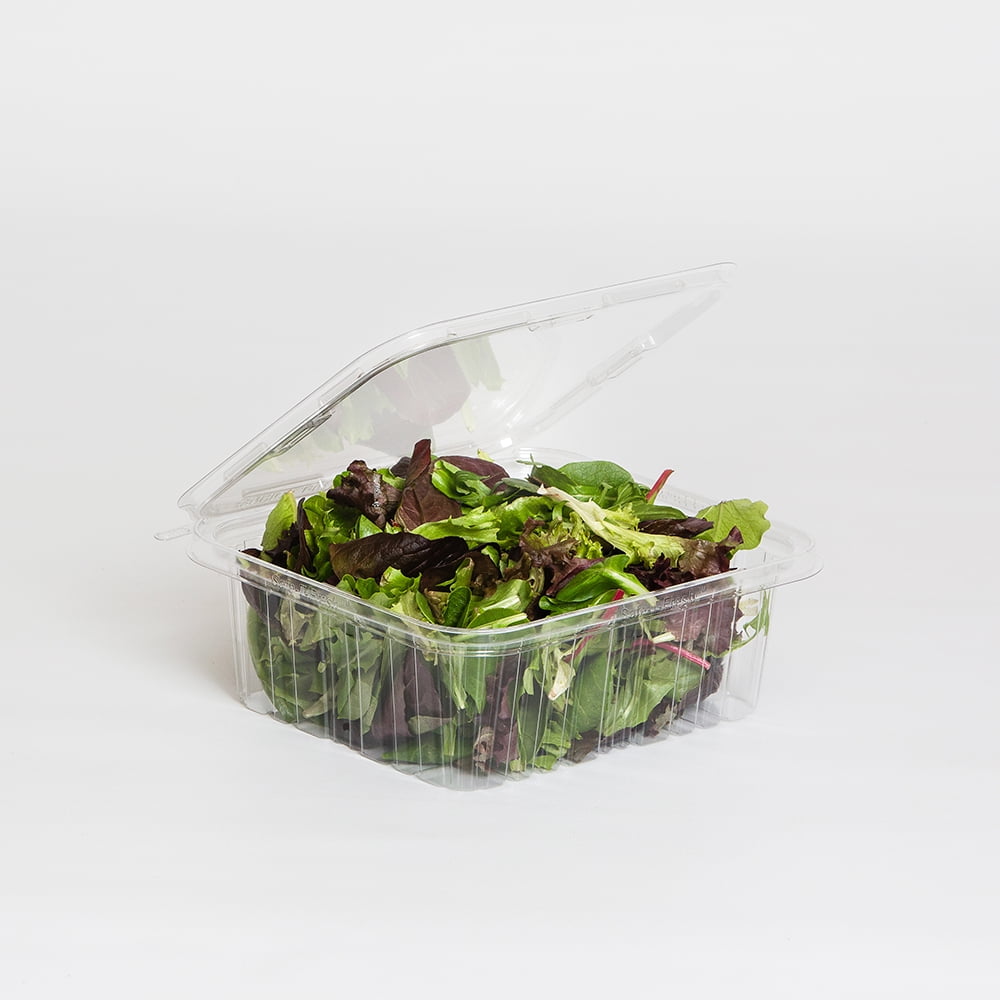 Inline Plastics Safe-T-Fresh Polyethylene Tamper Resistant Square Food ...