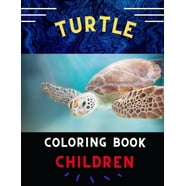 Sea Turtle Coloring Book: Big Sea Life Colouring Pages with Ocean ...