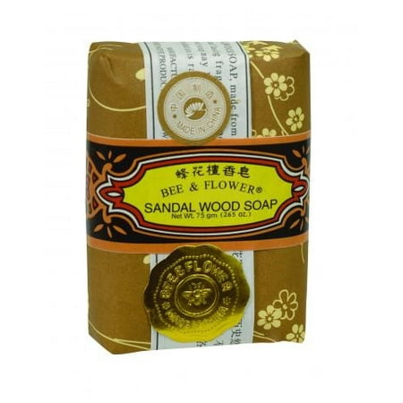 Bee and Flower Soaps Soap-Sandalwood Bee And Flower Soaps 2.65 Oz Bar ...