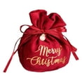 sunsanly Christmas Gift Bags Velvet Goodie Bags Drawstring Xmas ...