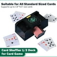1-2 Decks Automatic Card Shuffler Battery Operated/USB Electric UNO Poker Shuffler, Playing Card ...