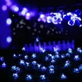 Solar Flower String Lights,23ft 50 LED Cherry Blossoms Solar Fairy ...