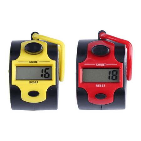 Electronic Counters (2 Pack), Manual Digital Counters with Ring ...