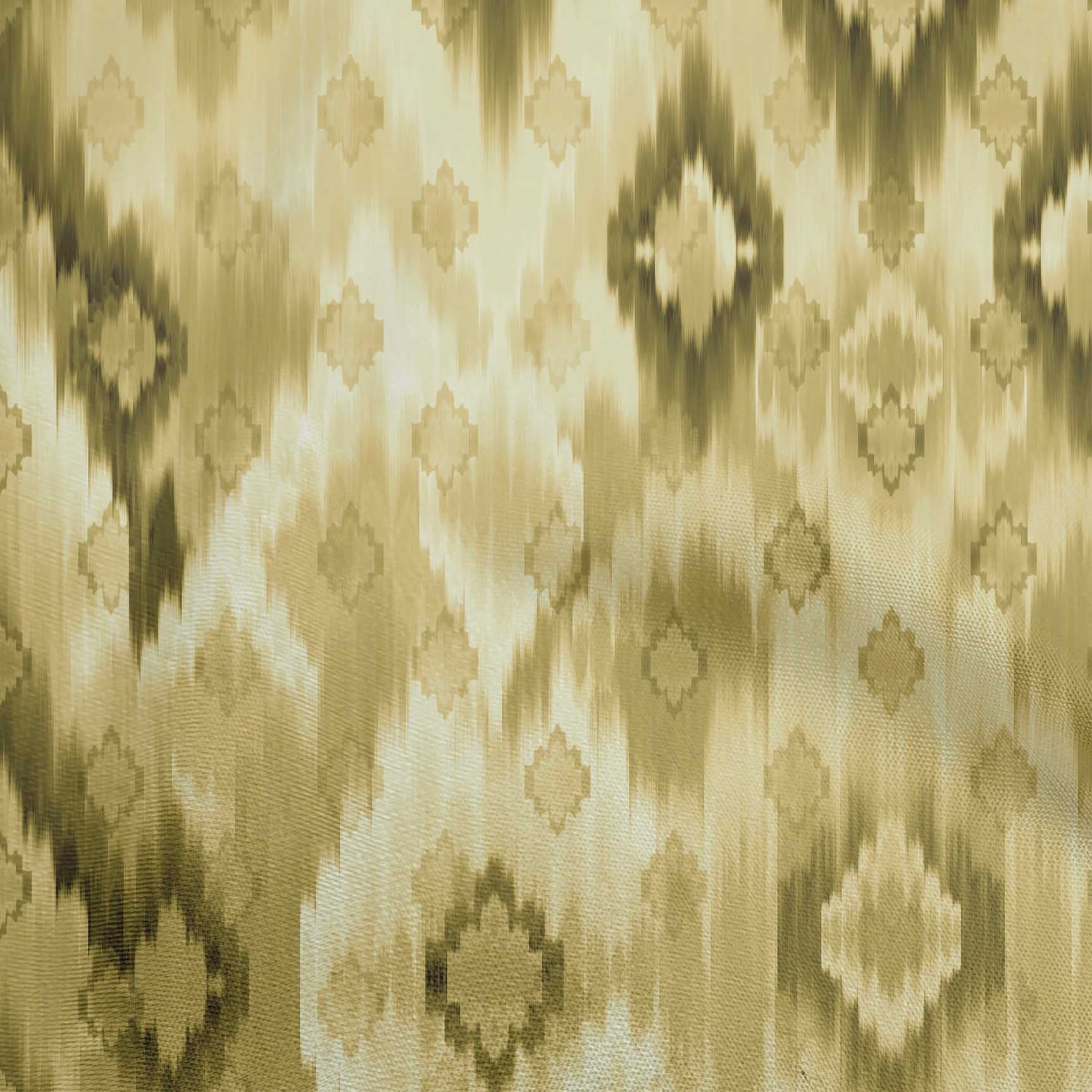 oneOone Silk Tabby Olive Green Fabric Flame Stitch Diy Clothing ...