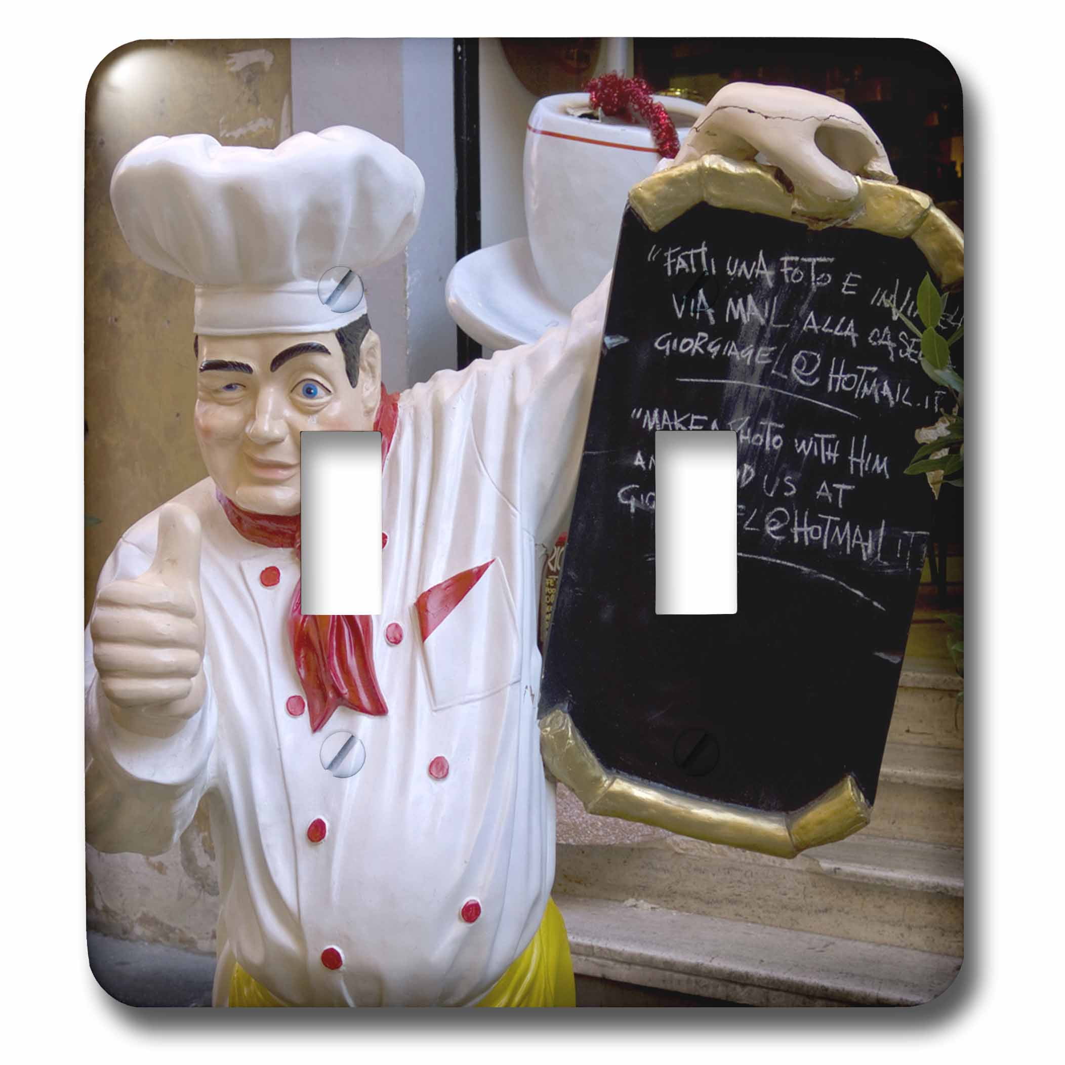 Restaurant statue of chef in Rome Italy - EU16 BBA0201 - Bill Bachmann ...
