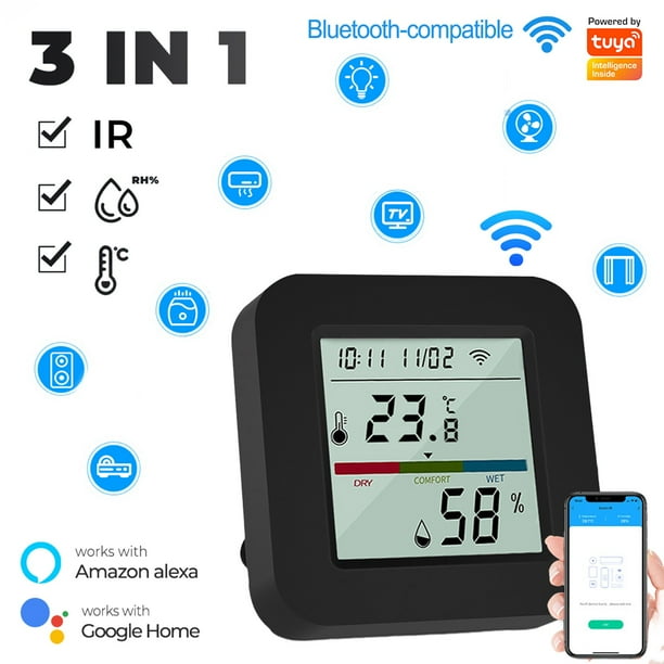 Smart Wifi Infrared Universal Remote Control Temperature And Humidity ...