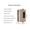 Instant Electric Water Heater Faucet Intelligent Touch Heating Fast 3 Seconds Hot Shower With ...