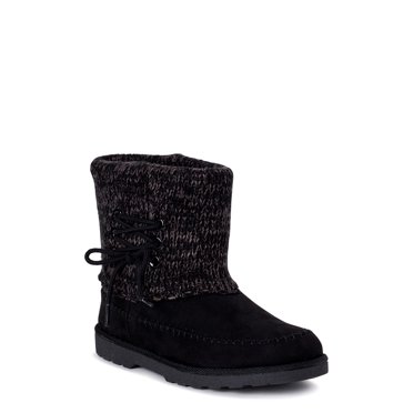 Women's Time and Tru Short Suede Boot - Walmart.com