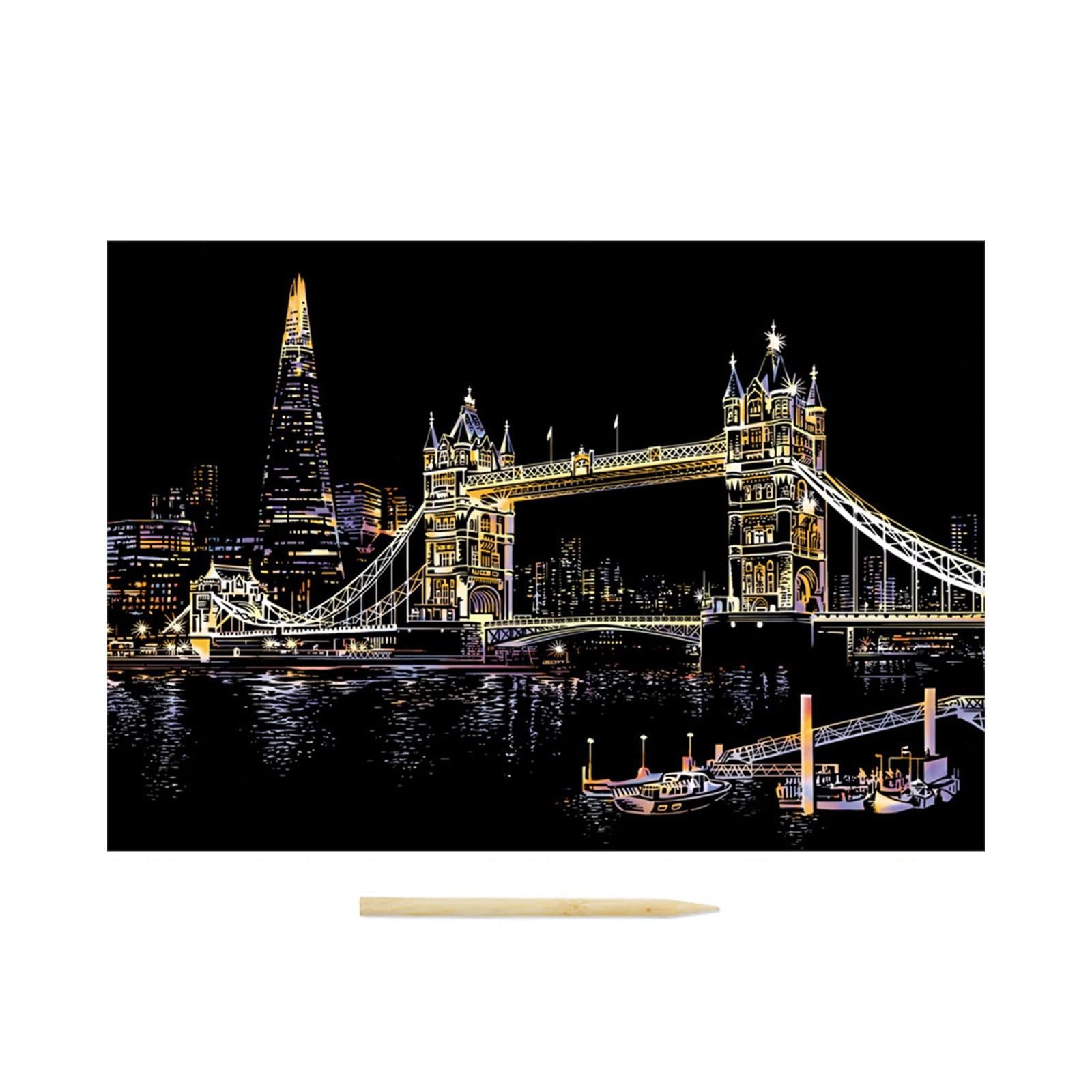 Click here for Sjgwcp Nightscape Unique Diy Scratch Off Painting... prices