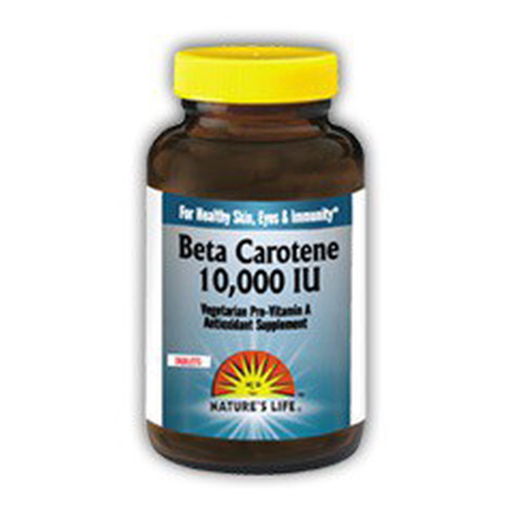 Natures Life - Beta Carotene, Tablet (Btl-Plastic) 10000IU 100ct ...