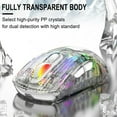 JOGZMZ Wireless Gaming Mouse with Full Transparent Design,Double Mode 2 ...