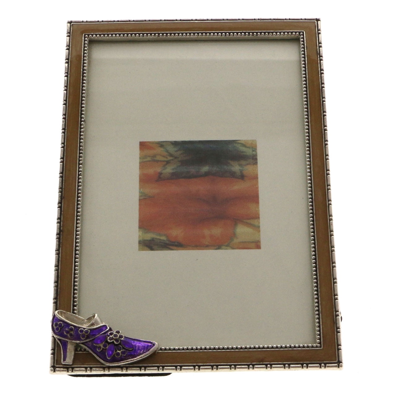 Mi Amore Shoe High Heel Picture-Frame Brown & Purple - Walmart.com