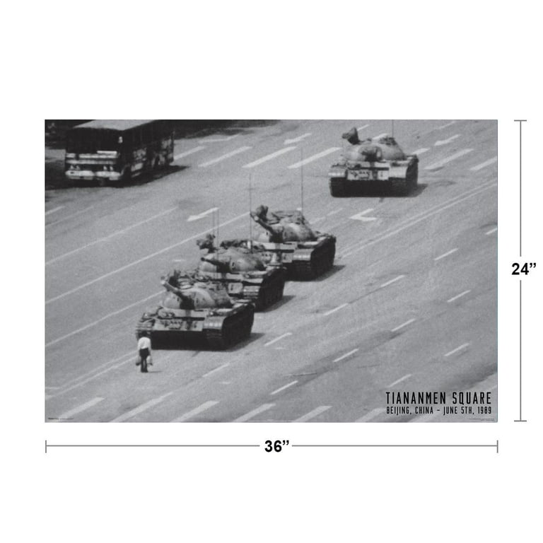 Tiananmen Square Tank Man Poster