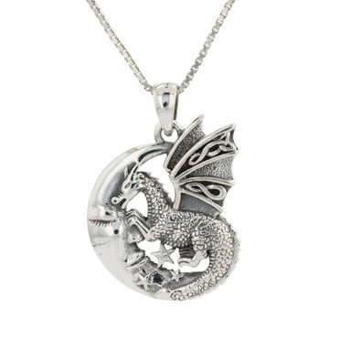 Jewelry Trends Celtic Dragon Trinity Knot Sterling Silver Pendant ...