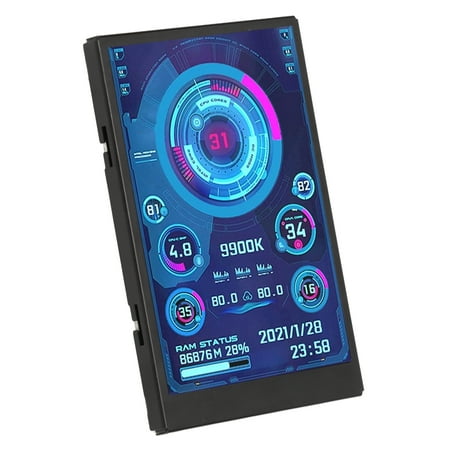 3.5 Inch Display, Mini IPS Screen, 320 X 480 USB Type C Computer Sub ...