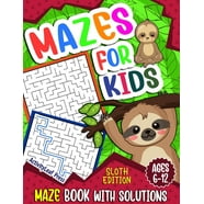 Maze Puzzles Book 50 Unsolved/50 Solutions : Mazes For Kids Ages 8-12 ...