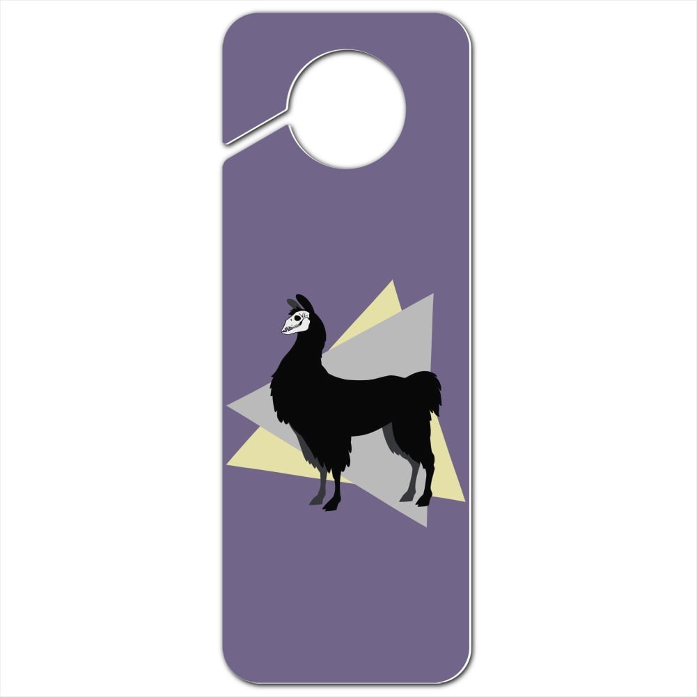 Gothic Llama Plastic Door Knob Hanger Sign - Walmart.com