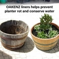 Half Barrel Planter Liner – Wine & Whiskey Barrel Planter Insert (Fits ...