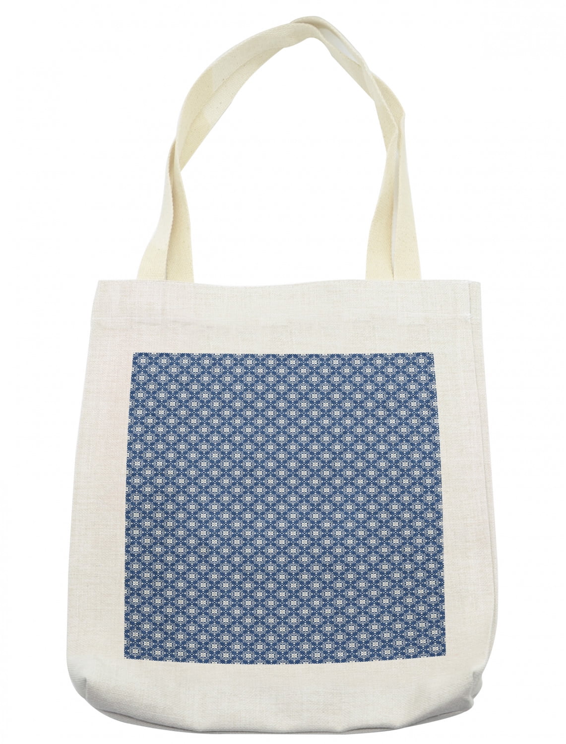 Oriental Tote Bag, Traditional Talavera Pattern on a Plain Background ...