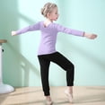 ShomPort Girls Dance Sets Long Sleeve V Neck Shirts Cotton Ankle Pants ...