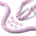 5Strand Flat Round Handmade Polymer Clay Beads Disc Heishi Beads for ...